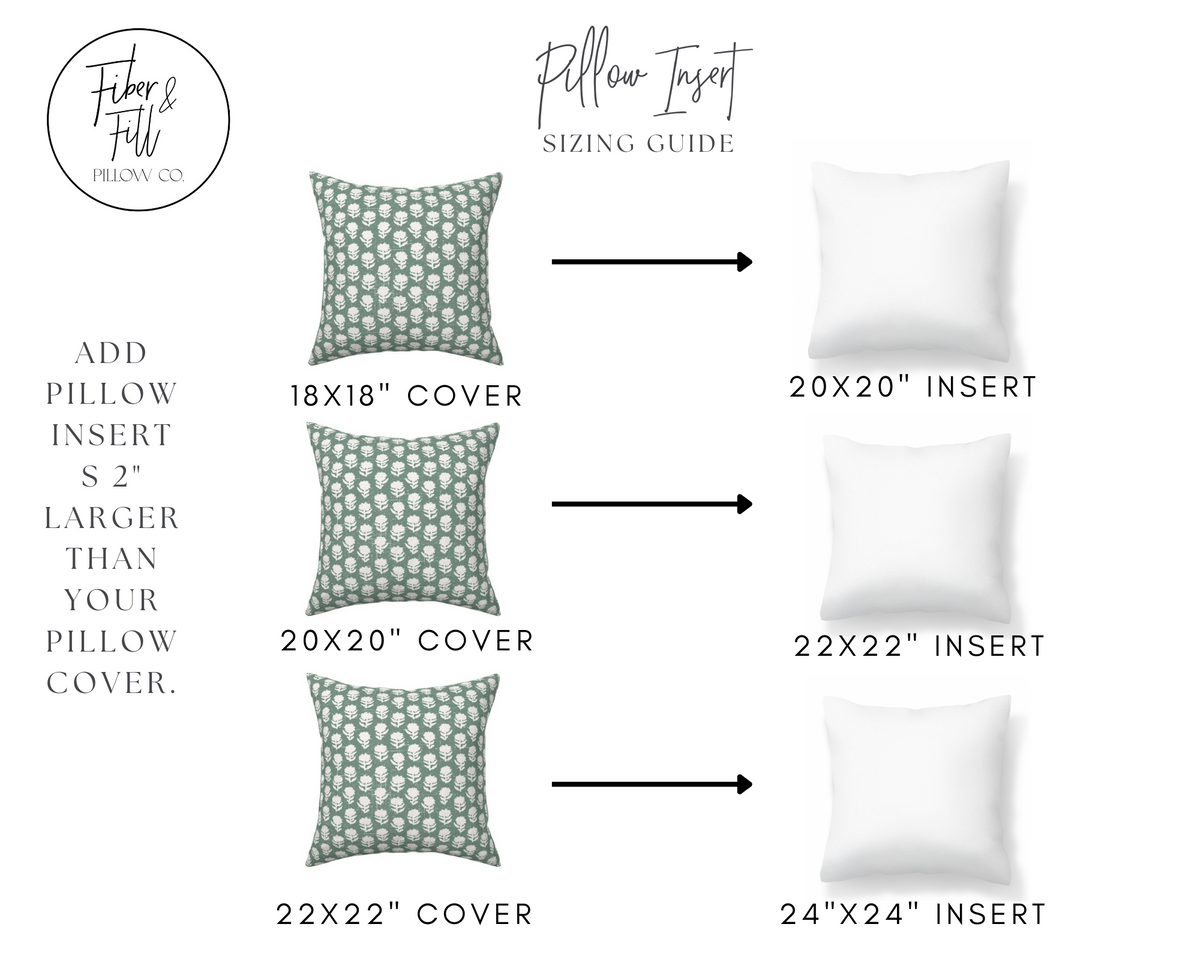 Down Alternative Pillow Insert – Fiber and Fill
